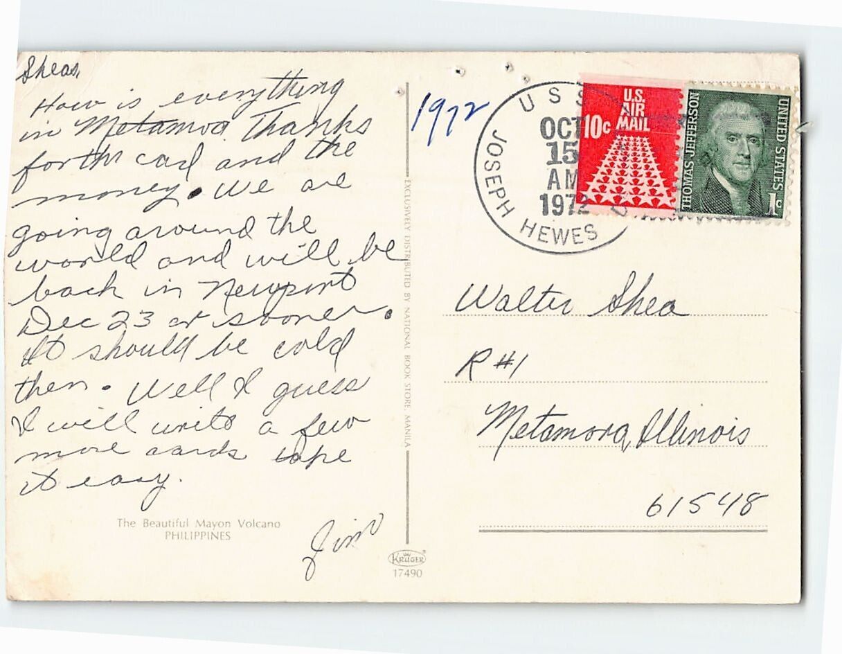 Postcard The Beautiful Mayon Volcano, Albay, Philippines | Asia ...