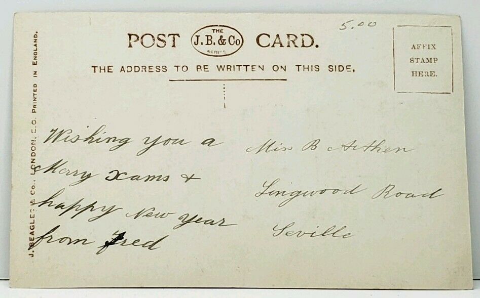 ISABEL Letter Photo Ladies Glitter Decorated Art Nouveau JB Eagles ...