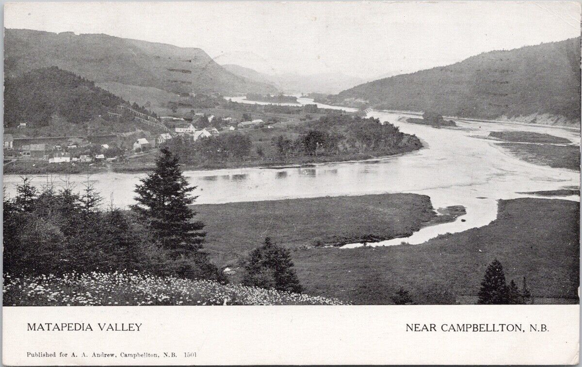 Matapedia Valley nr Campbellton NB c1907 to Sophia Dench Parrsboro ...