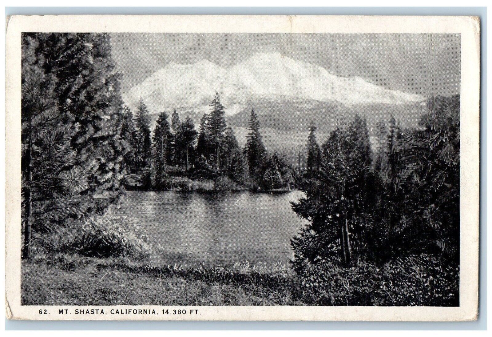1925 Mt Shasta Overlooking Shasta Springs California Vintage Antique CA ...