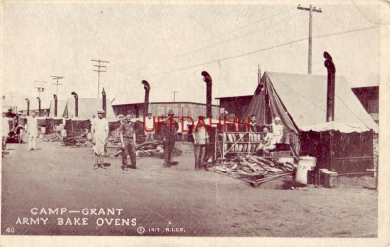 CAMP GRANT ARMY BAKE OVENS soldiers proudly pose | Other / Unsorted ...