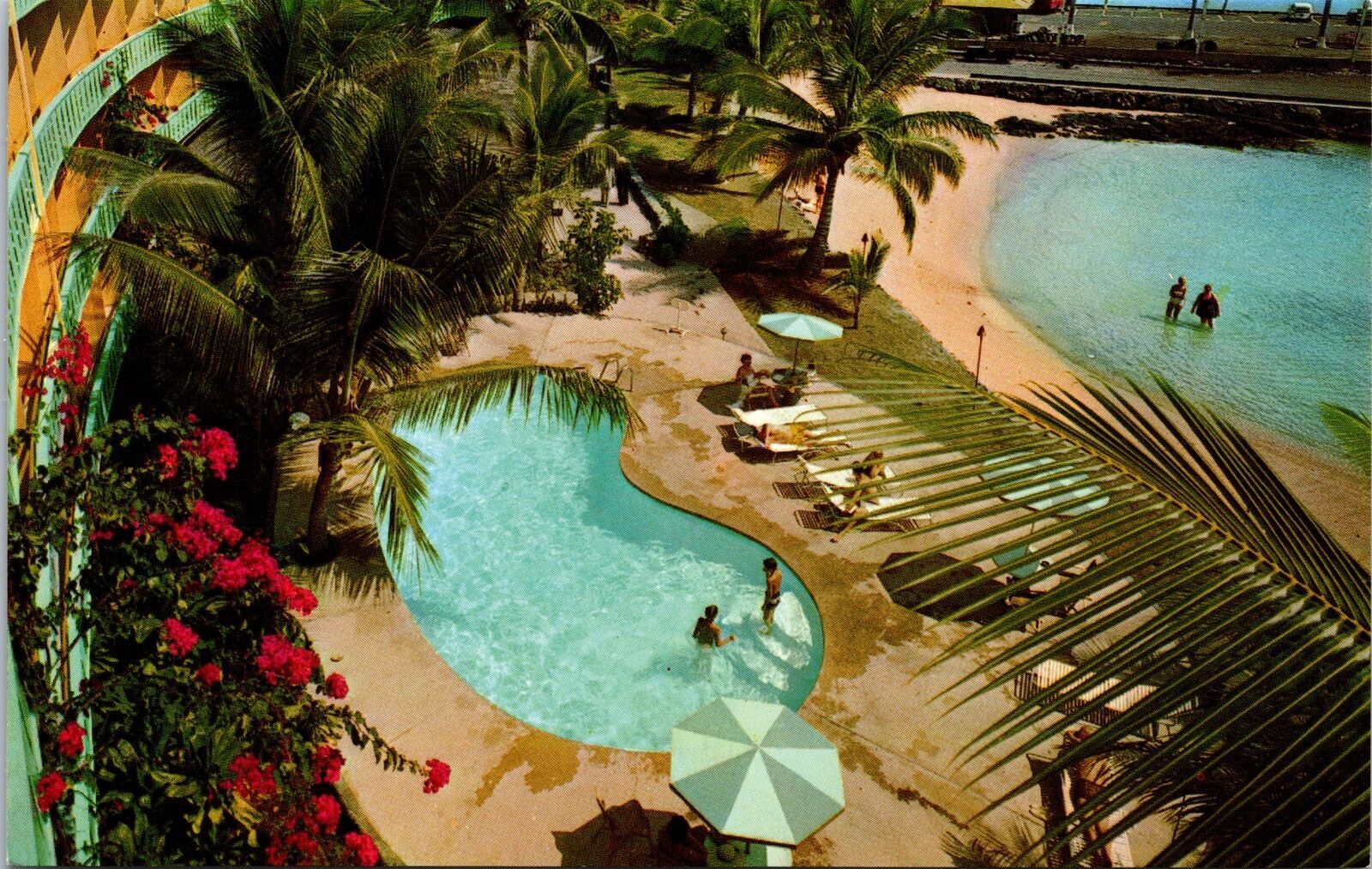 Vintage Postcard Hotel King Kamehameha Swimming Pool Area Hawaii Early ...