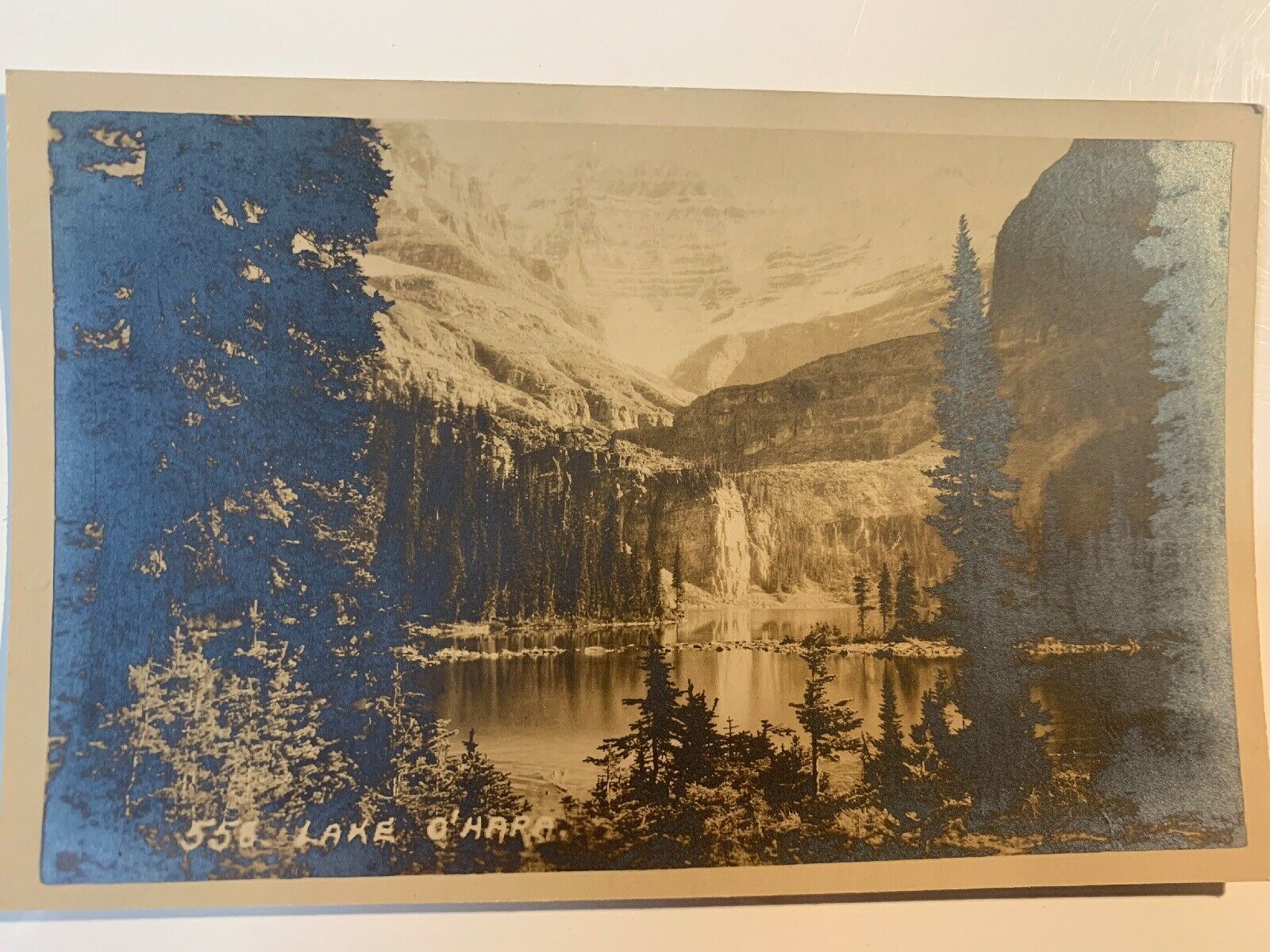 Vintage 1920s Lake O'Hara Alberta Canada Byron Harmon Photo Postcard ...