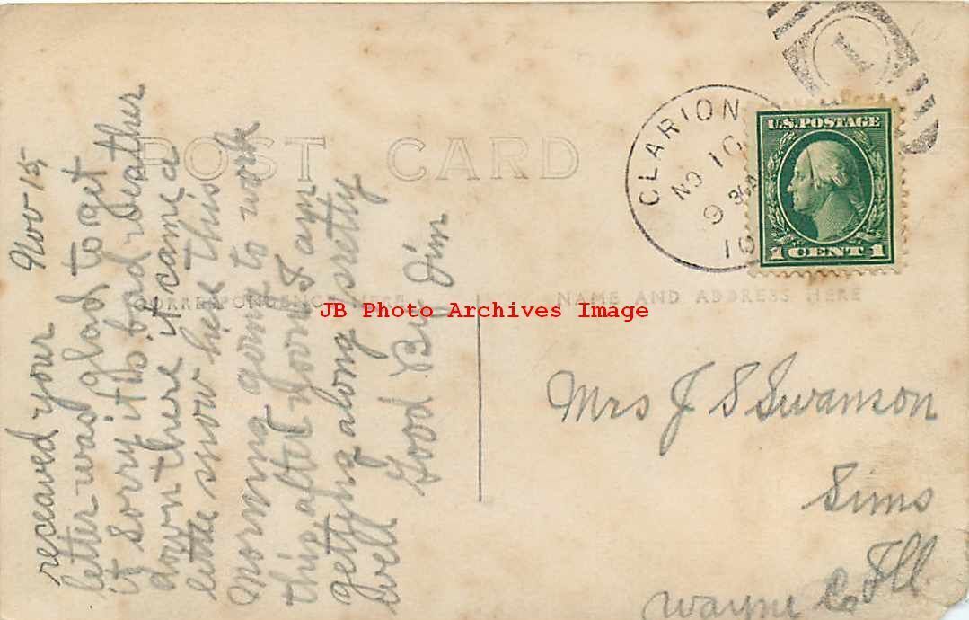 IA, Clarion, Iowa, RPPC, High School Building, Exterior View, Photo No ...