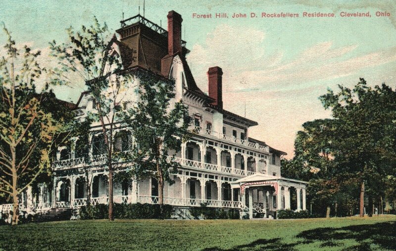 Vintage Postcard 1908 Forest Hill John D. Rockefellers Residence ...
