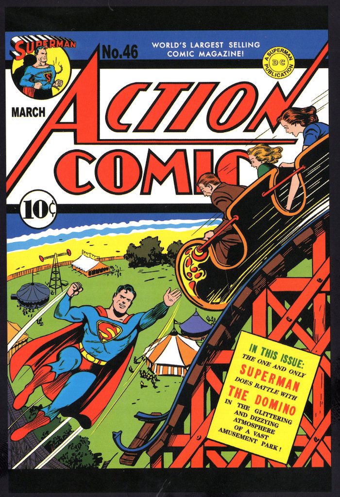 Superman WW2 Rollercoaster Theme Park Ride Comic Book Postcard | Topics ...