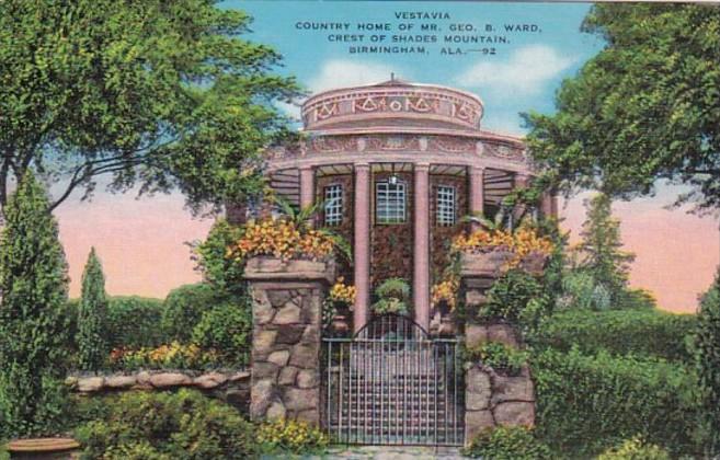 Alabama Birmingham Vestavia Country Home Of Mr George B Ward | United ...