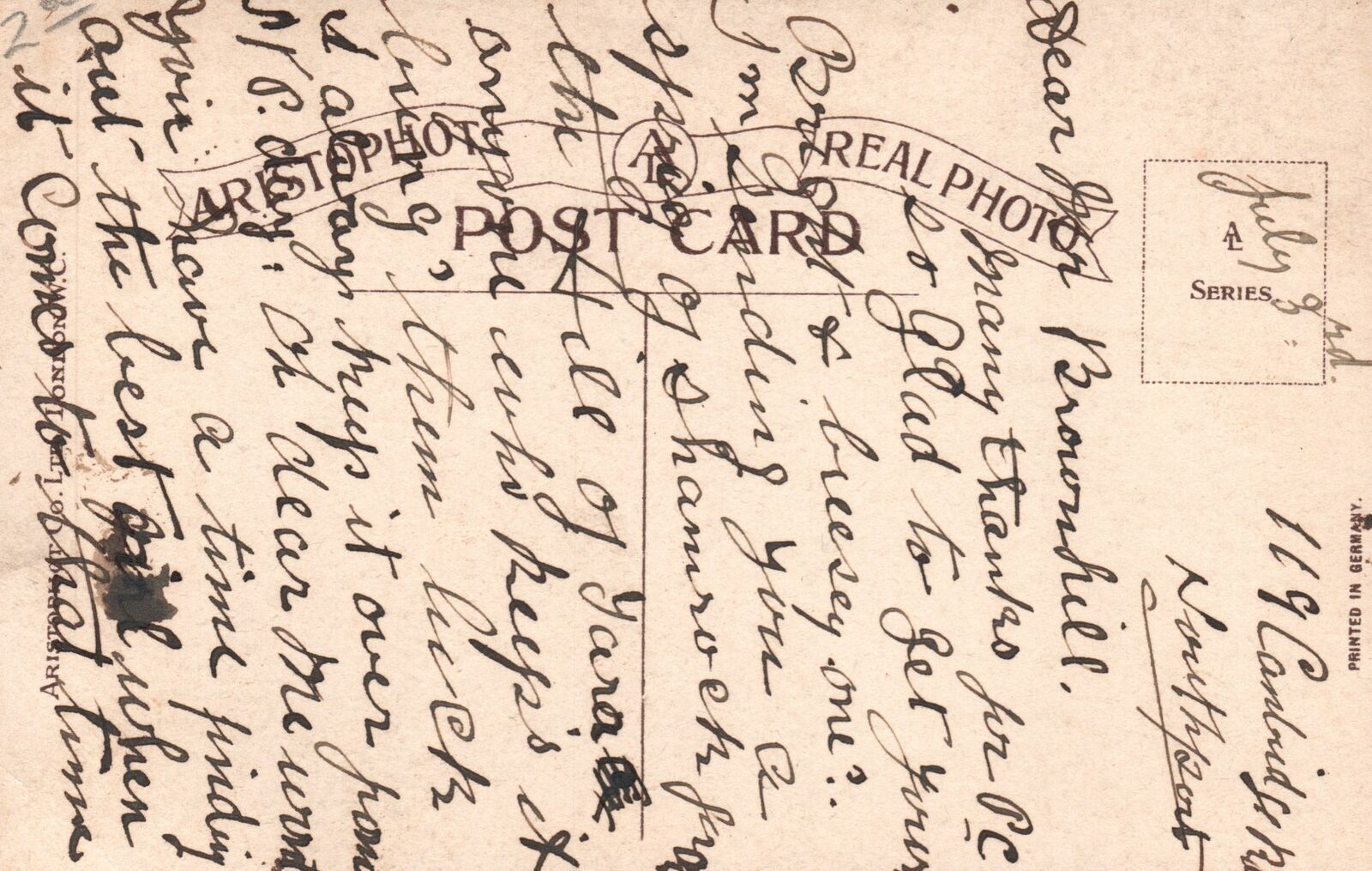 Vintage Postcard 1920's Penelope Mr. Graham Browne Miss Marie Tempest ...