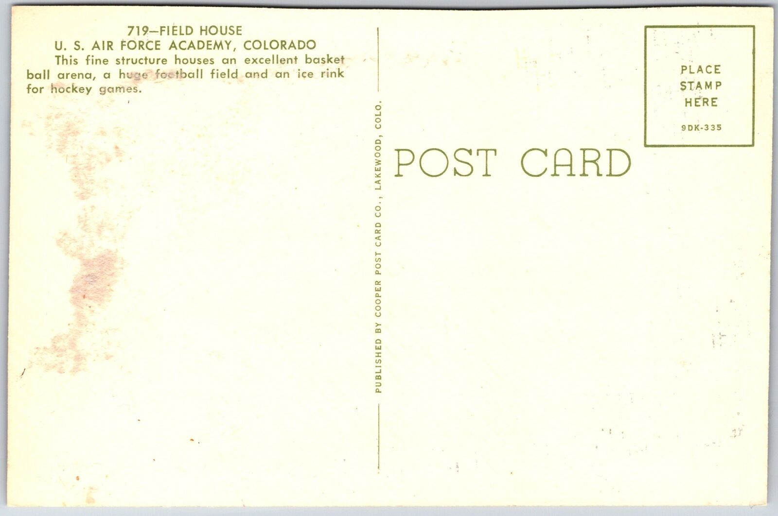 Colorado CO, Field House, U.S. Air Force Academy, Fine Structure House ...