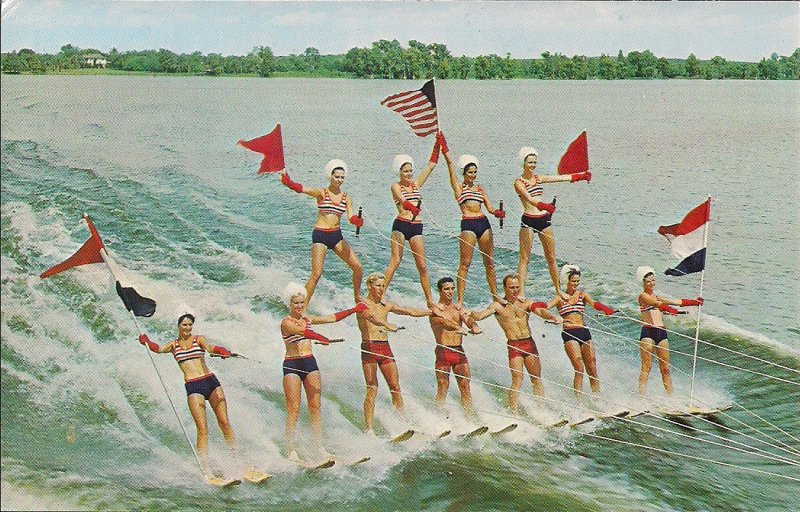Cypress Gardens, FL, Beautiful Women Water Skiing, 1960's-70's ...