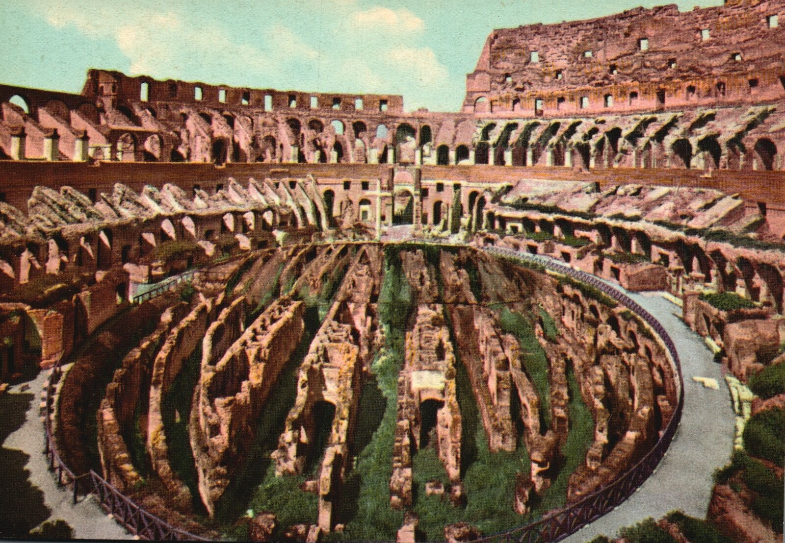 Postcard Colosseum And The New Excavations Historical landmark Rome ...