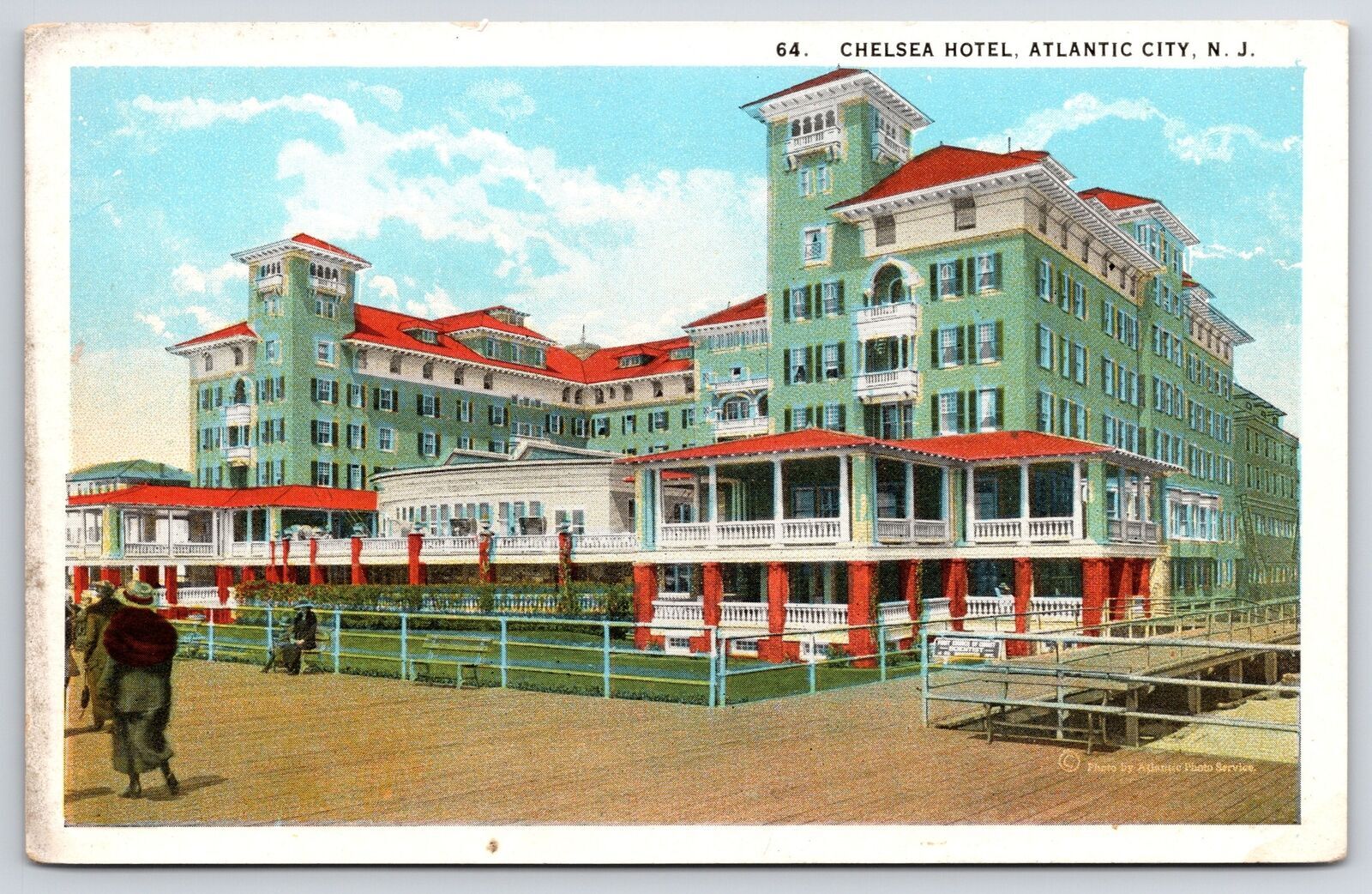 Chelsea Hotel Atlantic City New Jersey NJ Boardwalk & Building Landmark ...