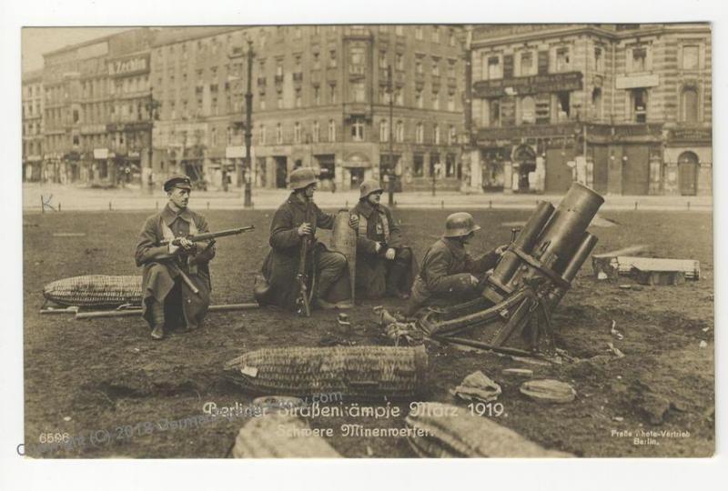 German Revolution 1919 Berlin Strassenkampf Freikorps RPPC 51822 ...
