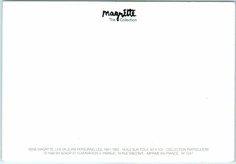 Postcard - Personal Values By René Magritte | Other / Unsorted ...