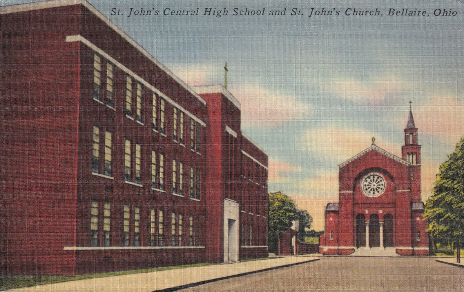 BELLAIRE, Ohio, 1930-1940s; St. John's Central High School, St. John's ...