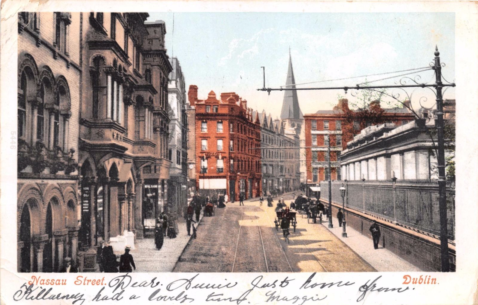 Dublin Ireland UK Nassau Street Postcard 1903 | Europe - United Kingdom ...
