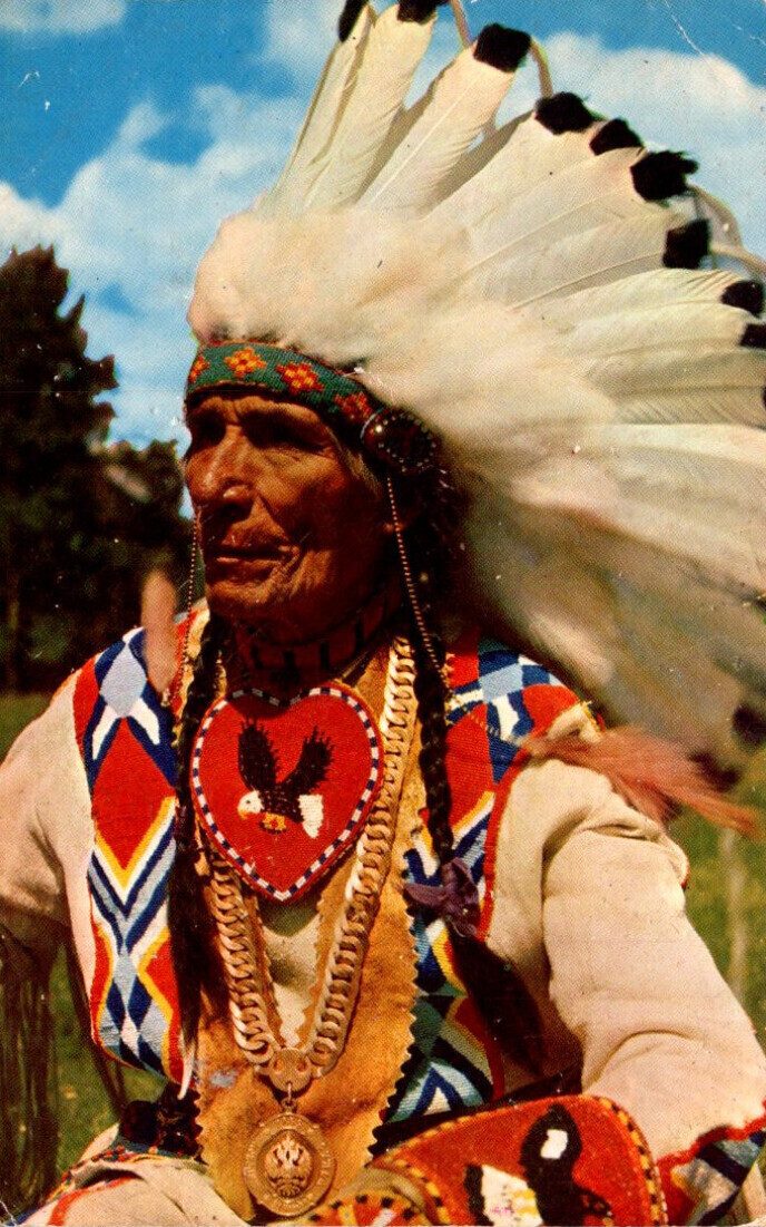 Indian Chief At Maniwaki Quebec Canada 1957 | Topics - Cultures ...