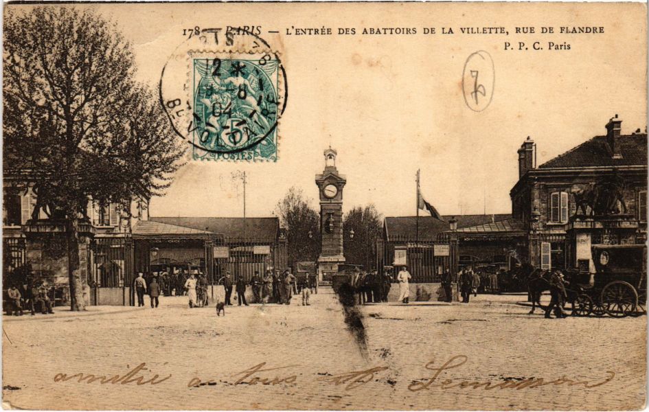 CPA PARIS 19e - L'entrée des Abattoirs de la Villette (78987) | Europe ...