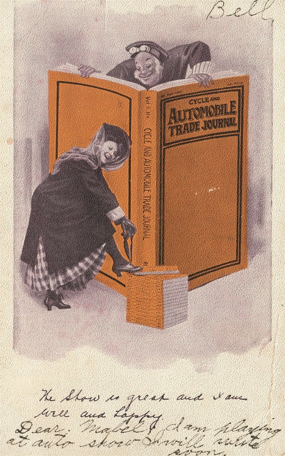 Cycle & Automobile Trade Journal Advertising 1908 Antique Postcard ...