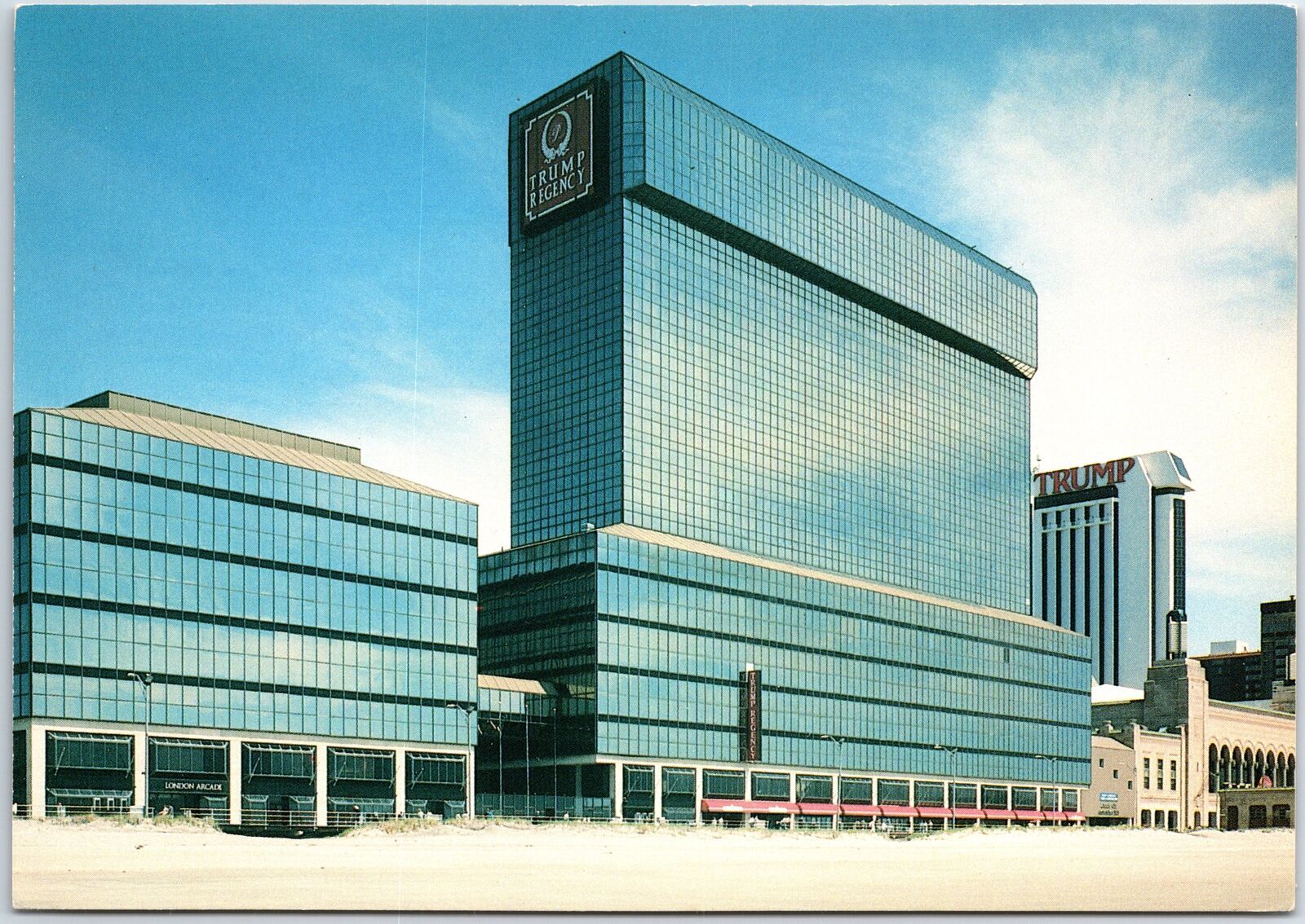 Vintage Continental Size Postcard the Trump Regency Hotel Atlantic City ...