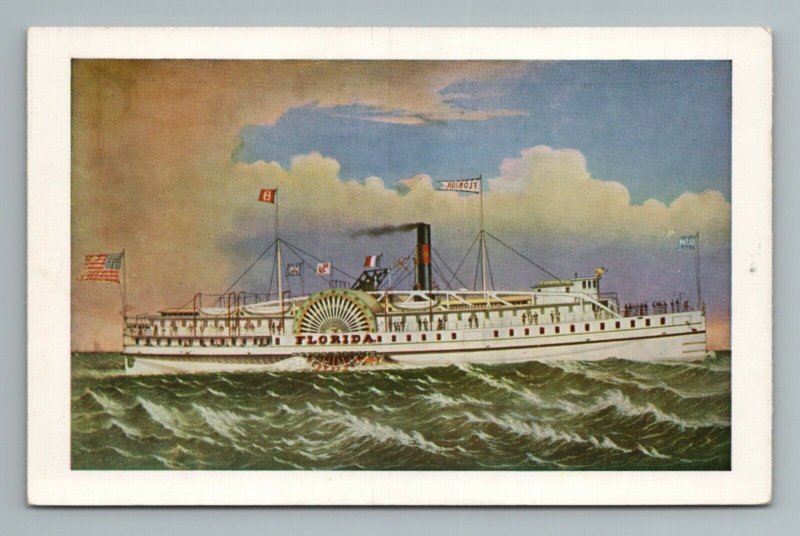 Florida Chesapeake Bay Steamboat Passenger Steamer Ship Vintage ...