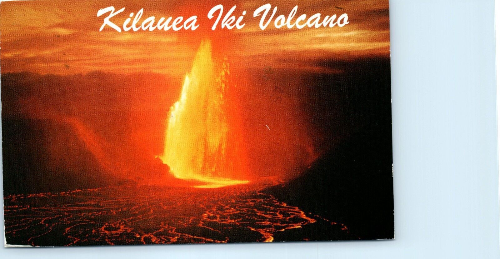 Vintage Postcard Kilauea Ikik Volcano Hawaii National Park 1986 ...