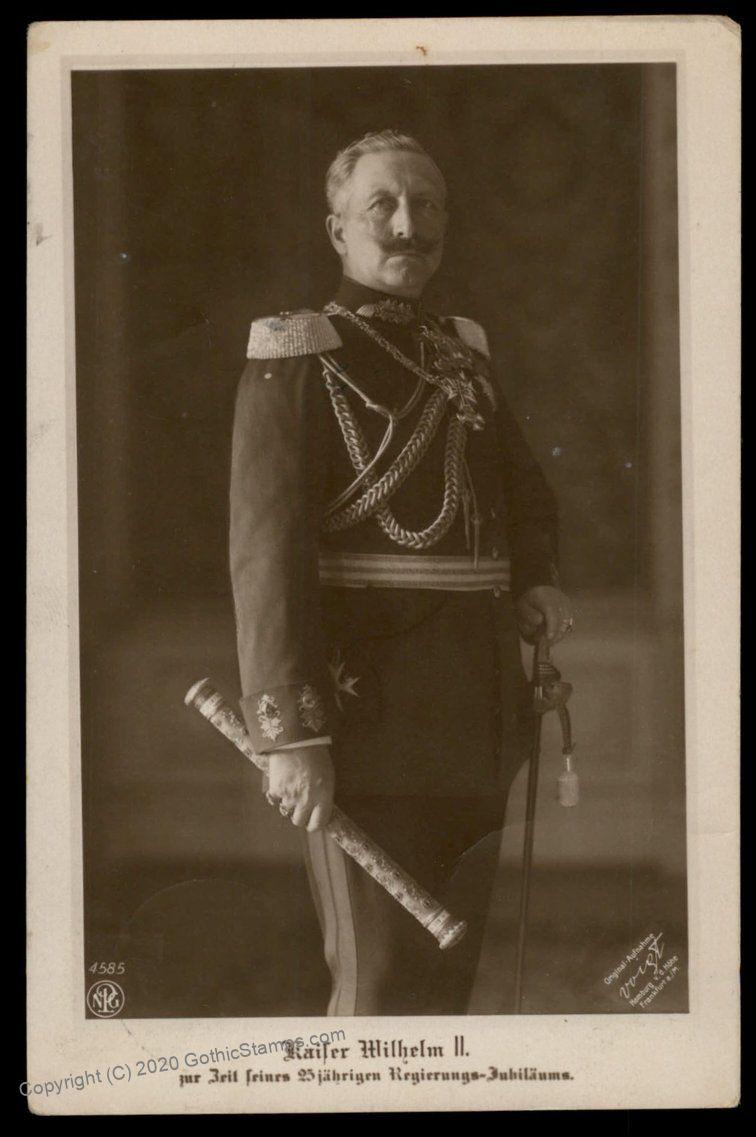 Germany WWI Kaiser Wilhelm II Portrait Real Photo RPPC G96087 | Other ...