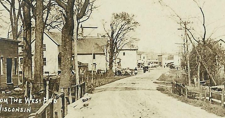 Allenton WISCONSIN RP 1912 MAIN STREET nr West Bend Hartford Theresa ...