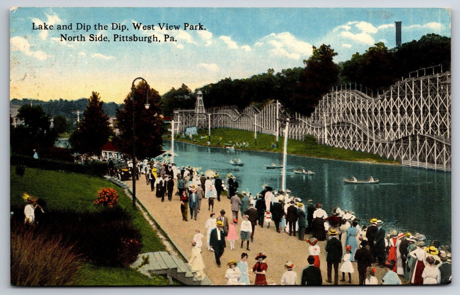 Pittsburgh North Side~Long Roller Coaster~Dip The Dip~West View ...