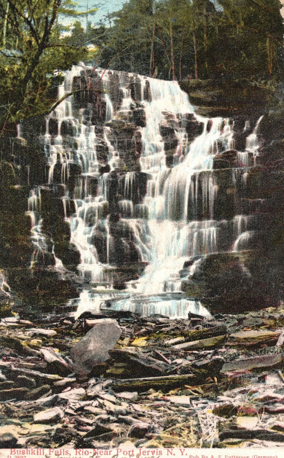 Vintage Postcard Scenic View Bushkill Falls Rio-Near Port Jervis New ...