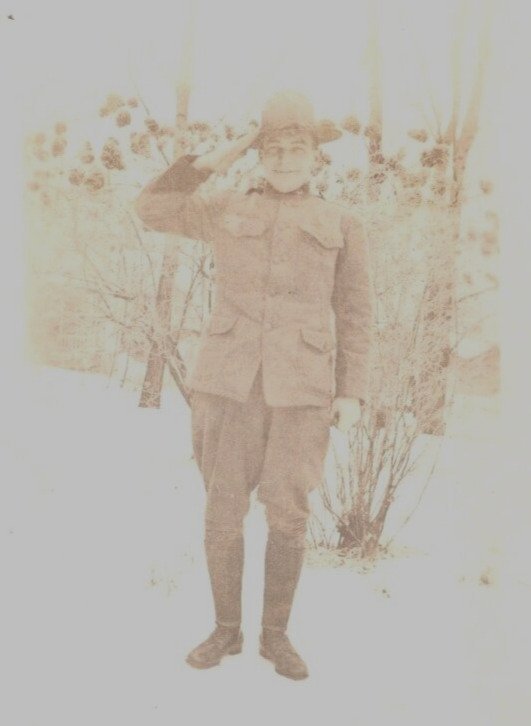 RPPC US Army Soldier WW1 Saluting - Real Photo Postcard c1918 | United ...