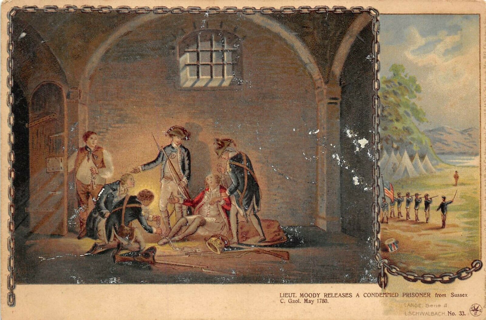 Colonial Heroes Moody Releases Prisoner c1898 Postcard Revolutionary ...