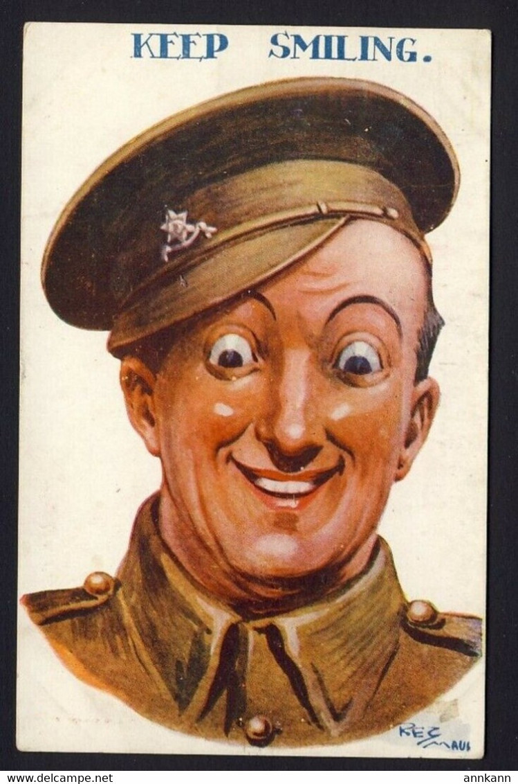 Keep Smiling - UK caricature military soldier smiling teeth #315 Rez ...