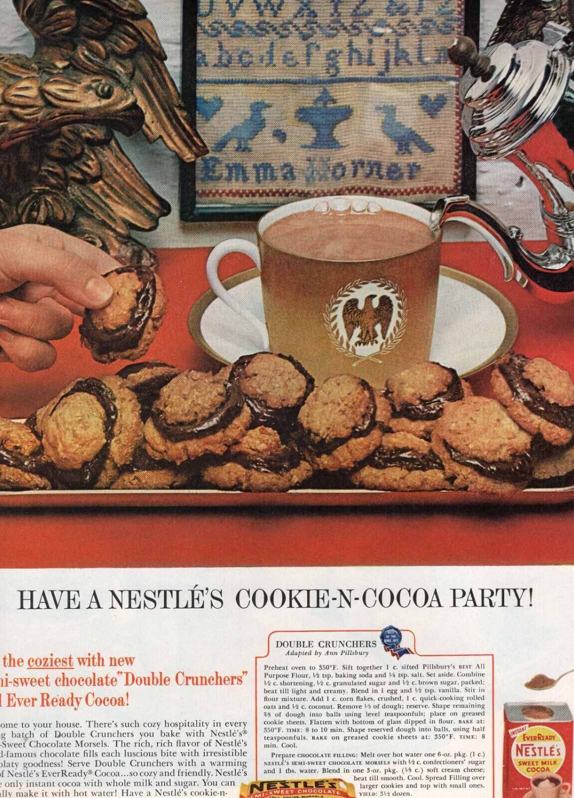 1961 Ladies Home Journal Nestle's Sweet Milk Coca Vintage Print Ad ...