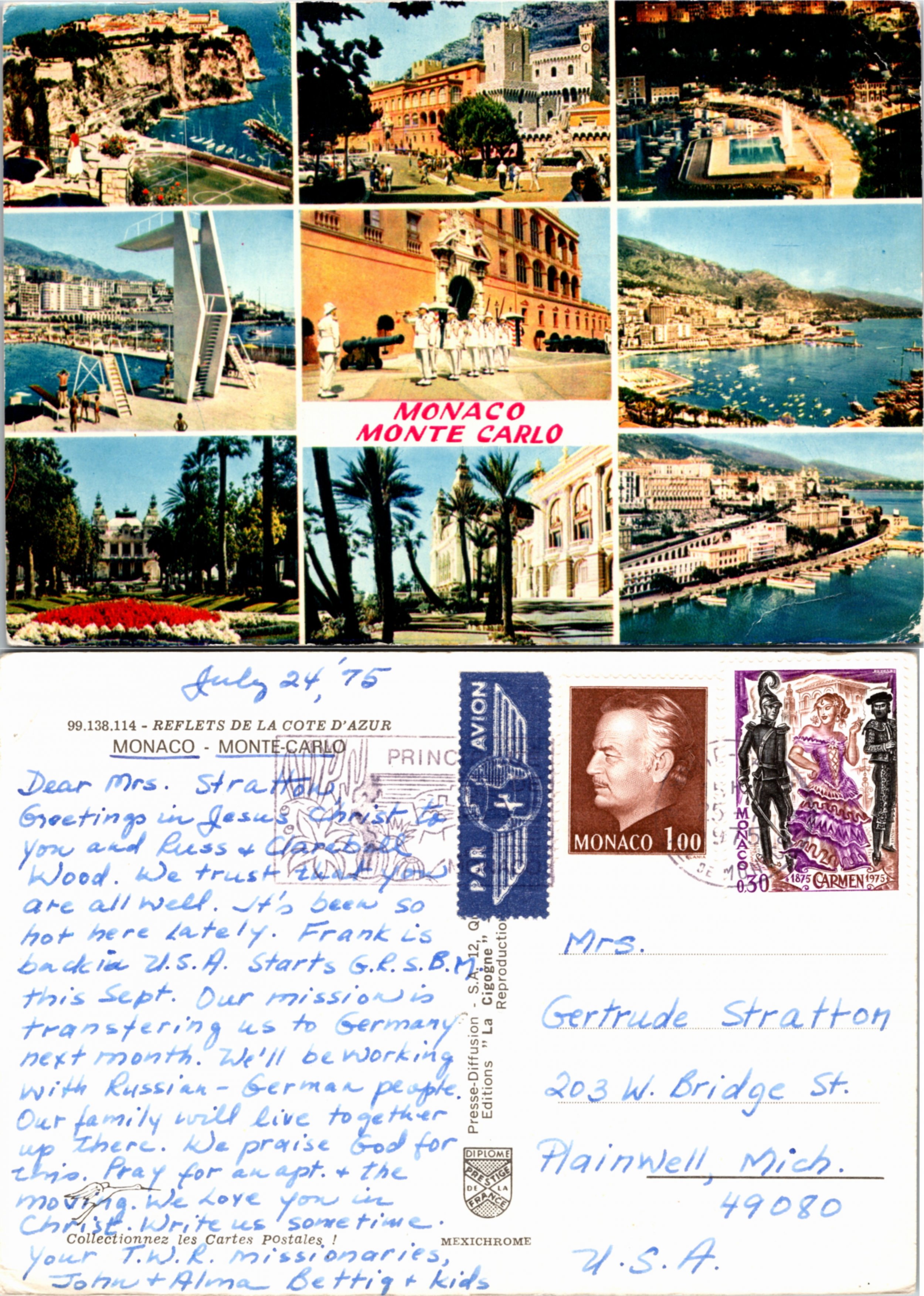 Monaco (22173 | Europe - Monaco, Postcard / HipPostcard