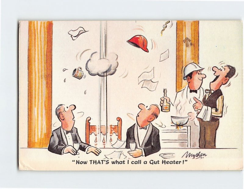 Postcard "Now That's what I Call Gut Heater!" with Humor Comic Art ...