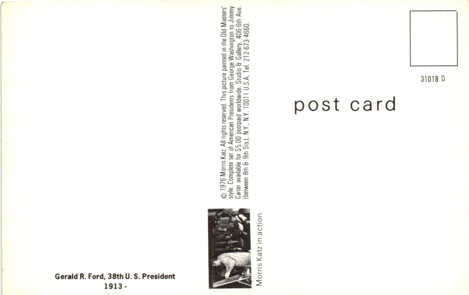 Vintage Postcard- Gerald R. Ford, 38th U.S. President 1960s | United ...