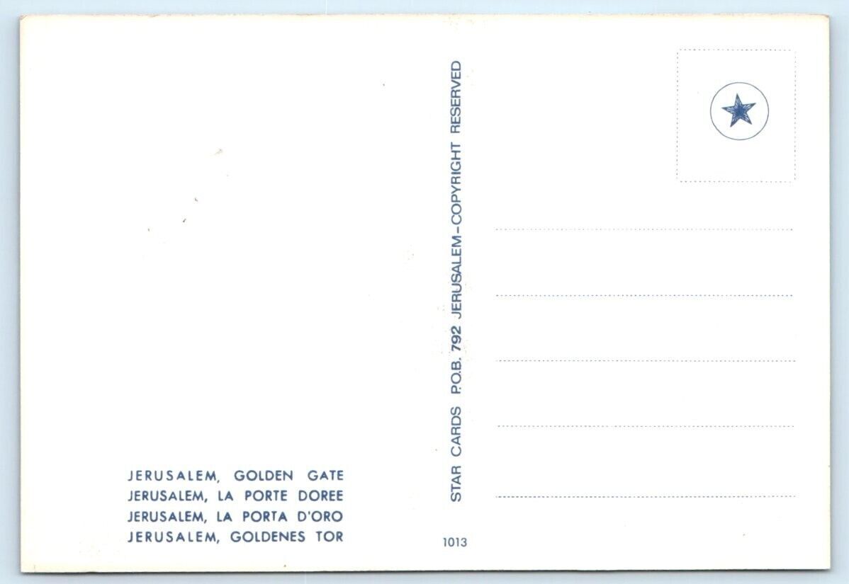 JERUSALEM Golden Gate ISRAEL 4x6 Postcard | Asia & Middle East - Israel ...