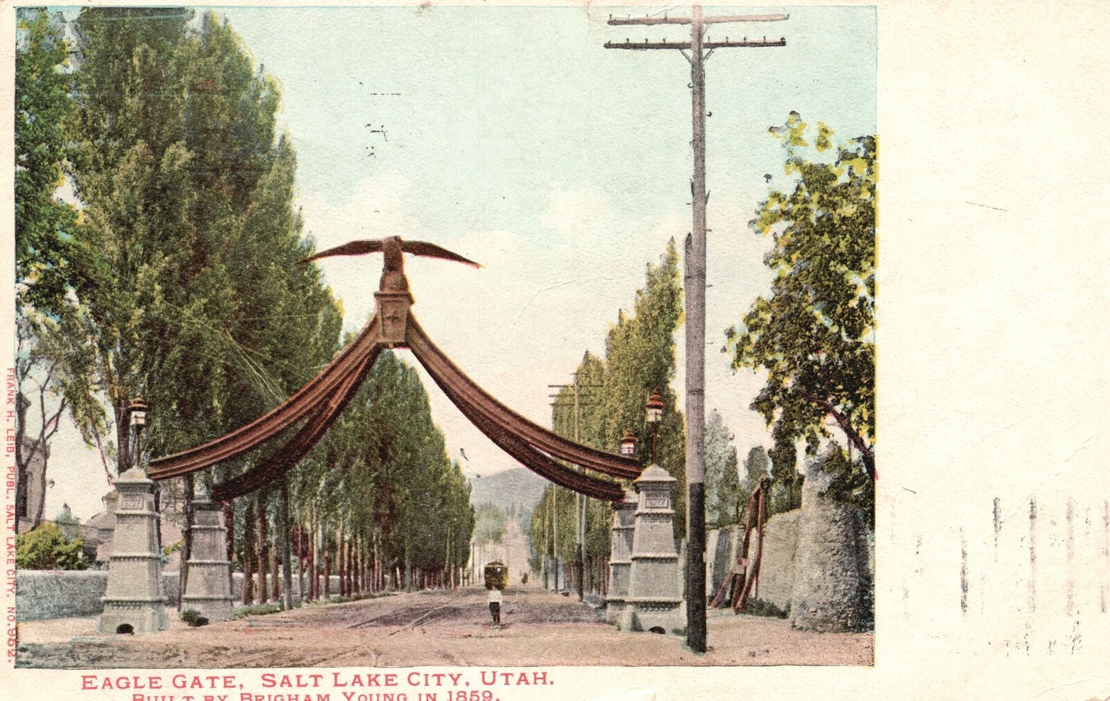 Vintage Postcard 1904 Eagle Gate Historical Monument Salt Lake City ...