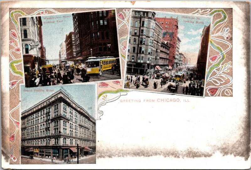 Postcard Multiple Views of Chicago, Illinois~139534 | United States ...