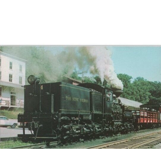 Cass Scenic Railroad shay Locomotive Number 4 West Virginia Postcard ...