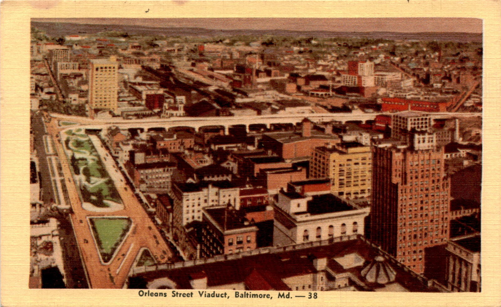 Orleans Street Viaduct, Baltimore, Maryland, historic bridge, railroad ...