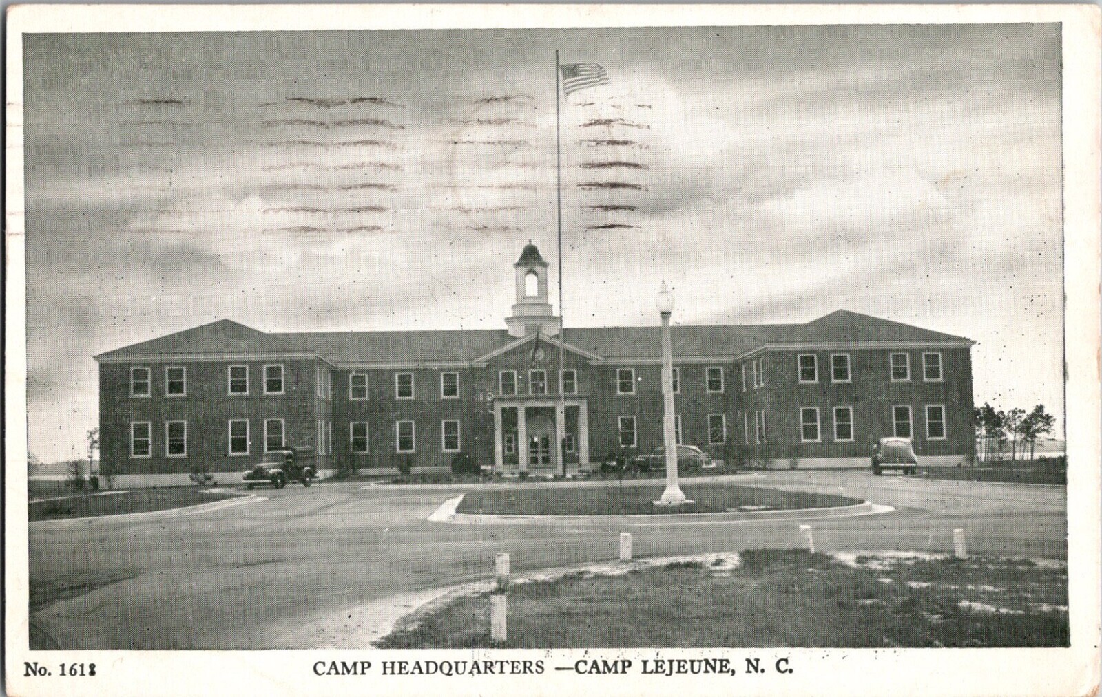 Vintage Postcard CAMP HEADQUARTERS - CAMP LEJEUNE, NC US Navy Mail JX6 ...