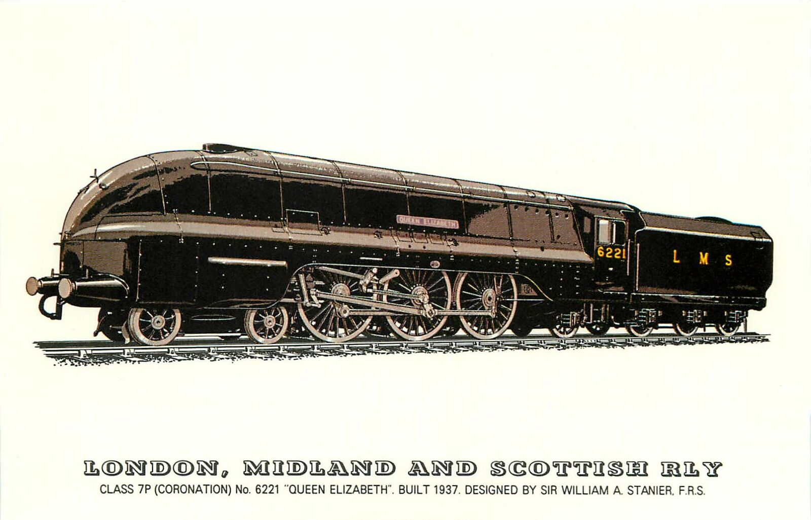 Railway Locomotives history Class 7P Coronation Queen Elizabeth ...