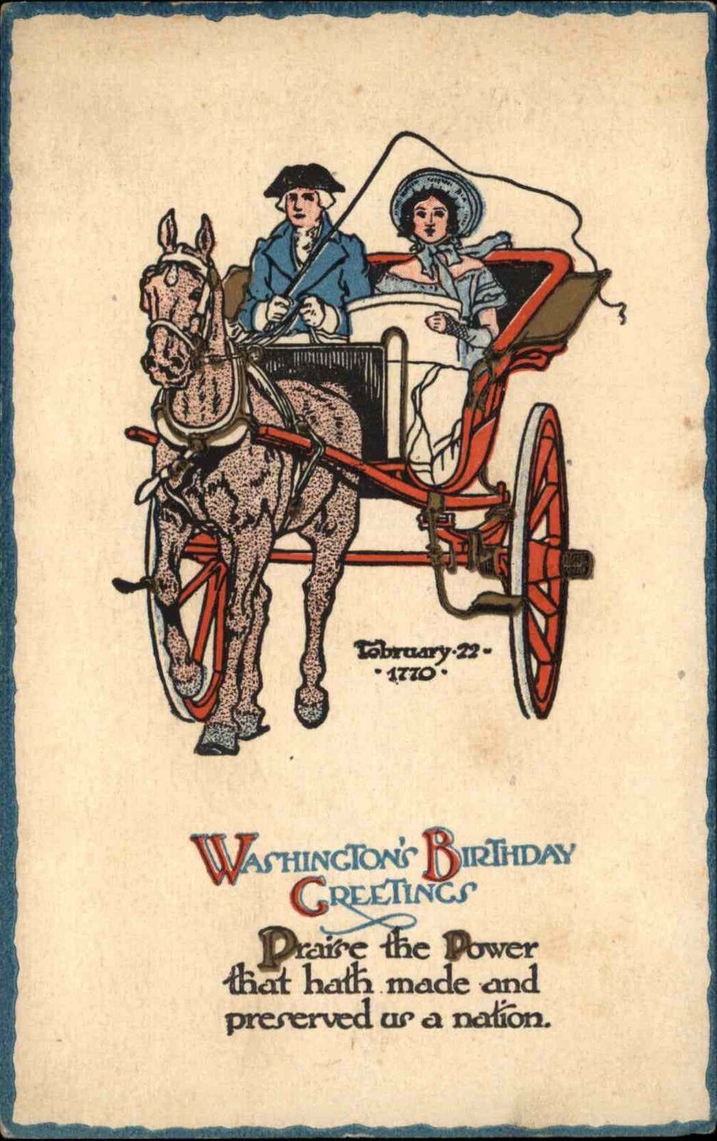 ARTS AND CRAFTS George Washington's Birthday Horse and Carriage ...