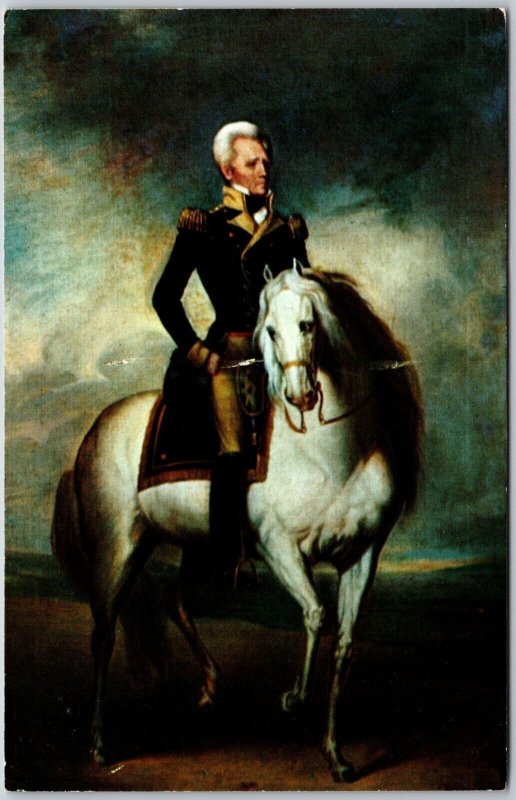 Portrait of Andrew Jackson on his Horse, Sam Patch - Postcard | United ...