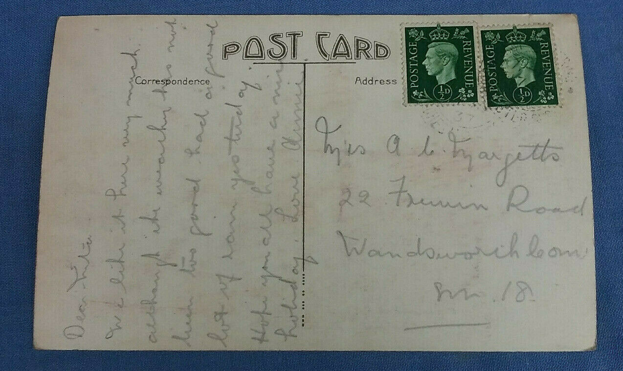 Vintage Postcard Interior Tithe Barn East Wittering Sussex Postmarked ...