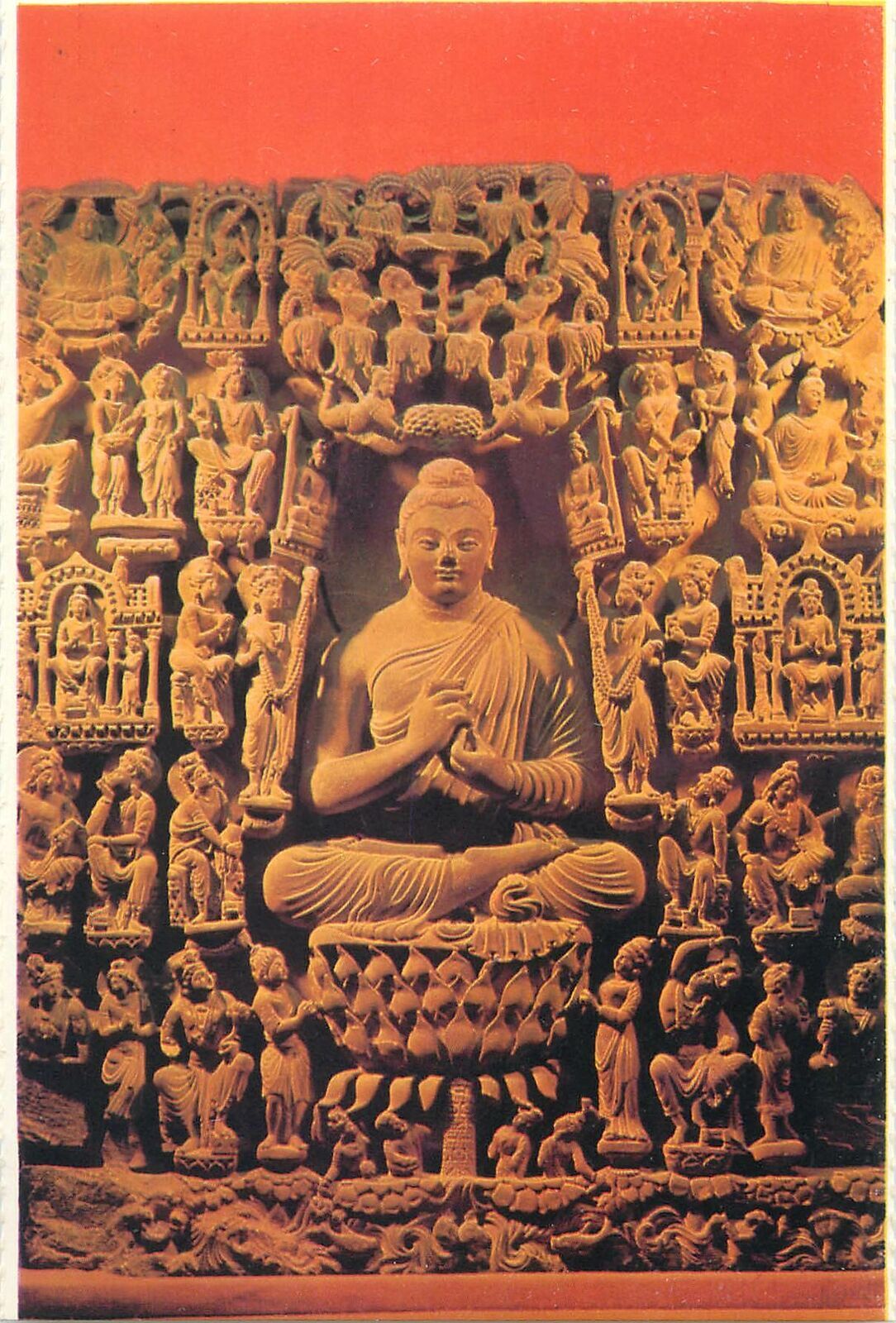 Postcard Lahore Museum PAKISTAN miracle of Sravasti Mohammad Nari ...