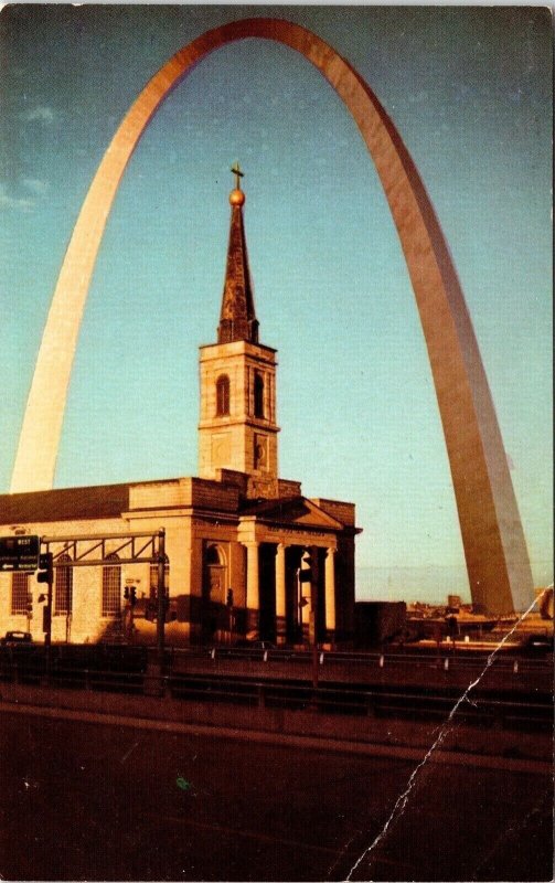 Gateway Arch Old Cathedral St Louis Greek Revival Vintage Unposted PC ...