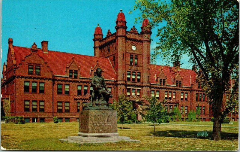 James Millikin University Decatur Illinois IL Postcard Cancel PM Norton ...